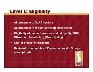 Infrastructure Development (EU - SLAP) | PPT