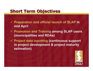 Infrastructure Development (EU - SLAP) | PPT