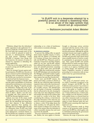 SLAPP Stick - Fighting Lawsuits Against Journalists | PDF