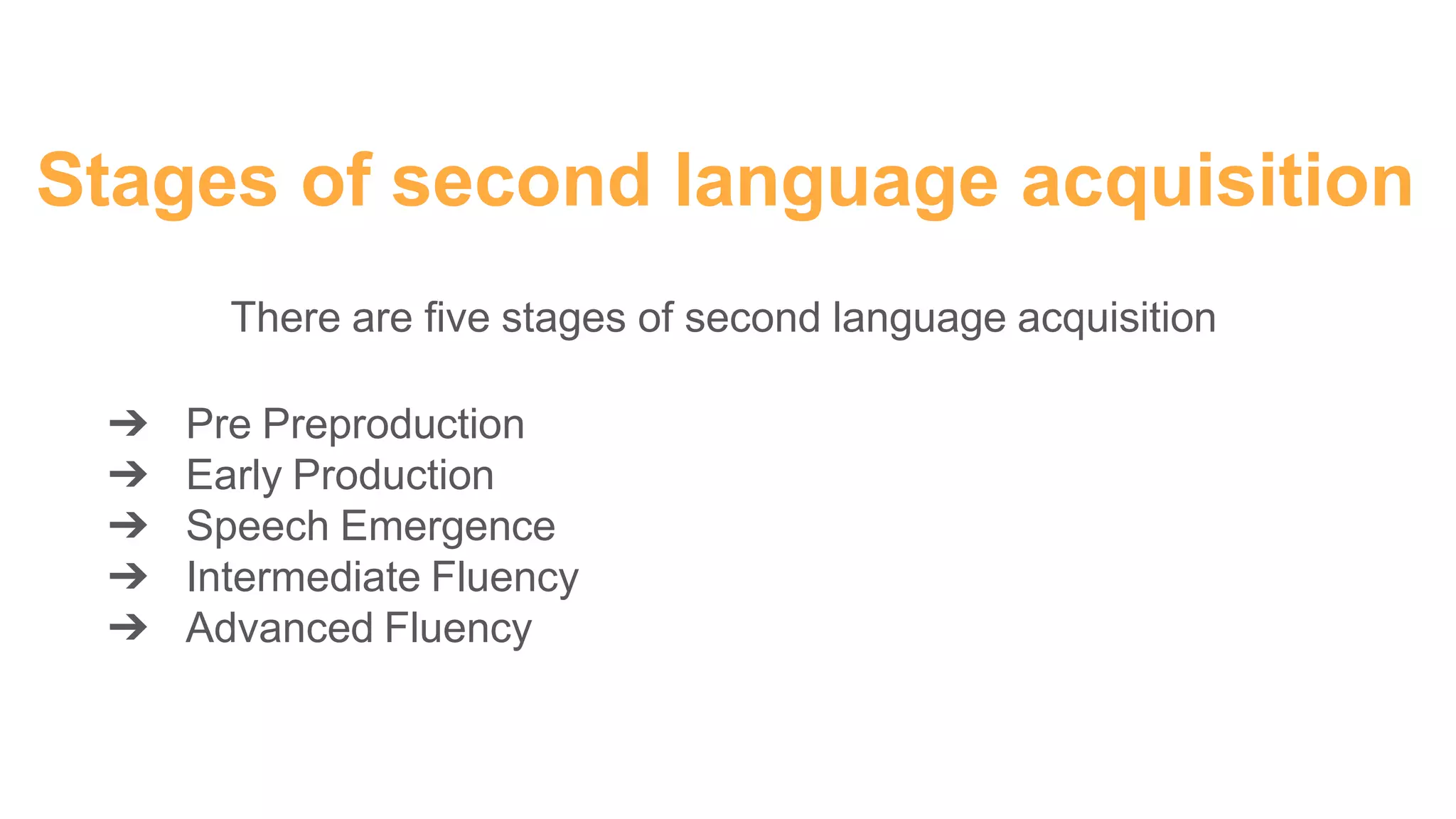 Second language acquisition | PPTX