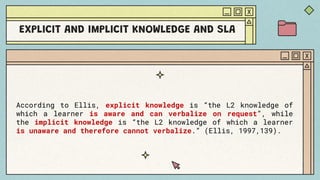 [SLA] Psycholinguistics and linguistics aspects of interlanguage.pptx