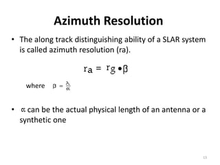 side-looking airborne radar | PPTX