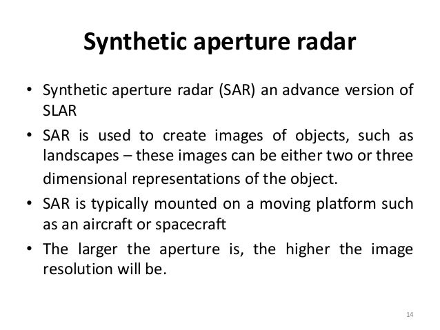 side-looking airborne radar