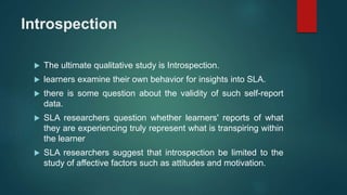 SLA Research Methodology Trends | PPTX