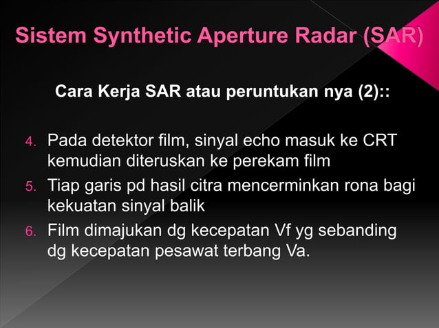 Slar side looking airbone radar | PPTX