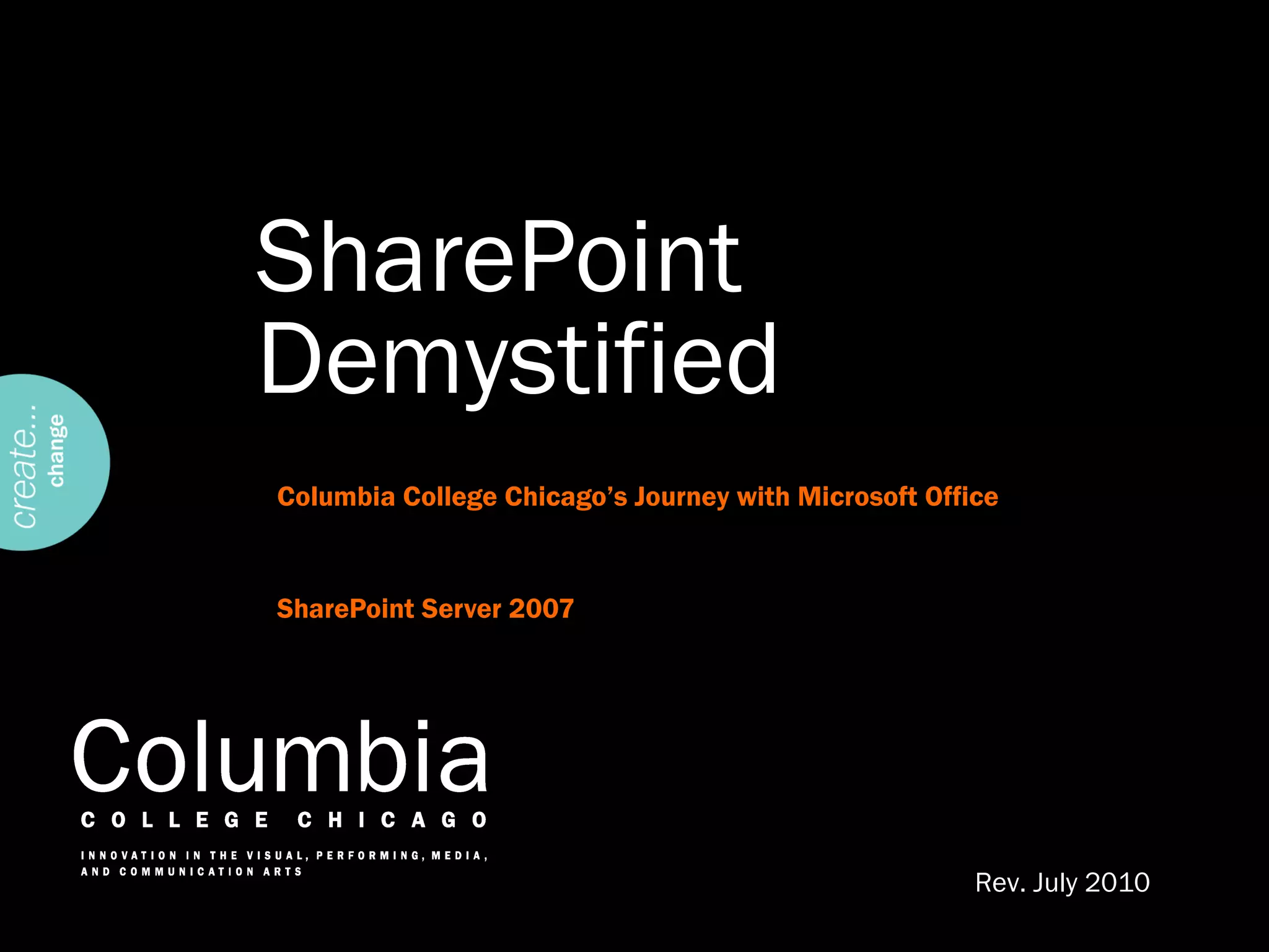 SharePoint Demystified | PPT