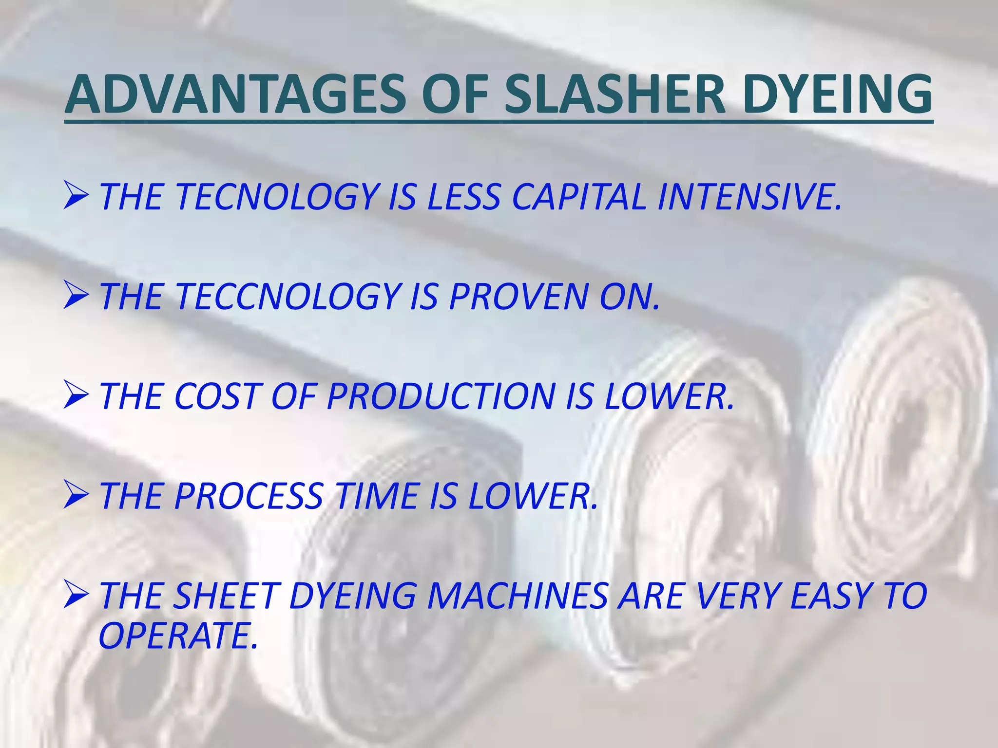 Slasher dyeing machine | PPTX