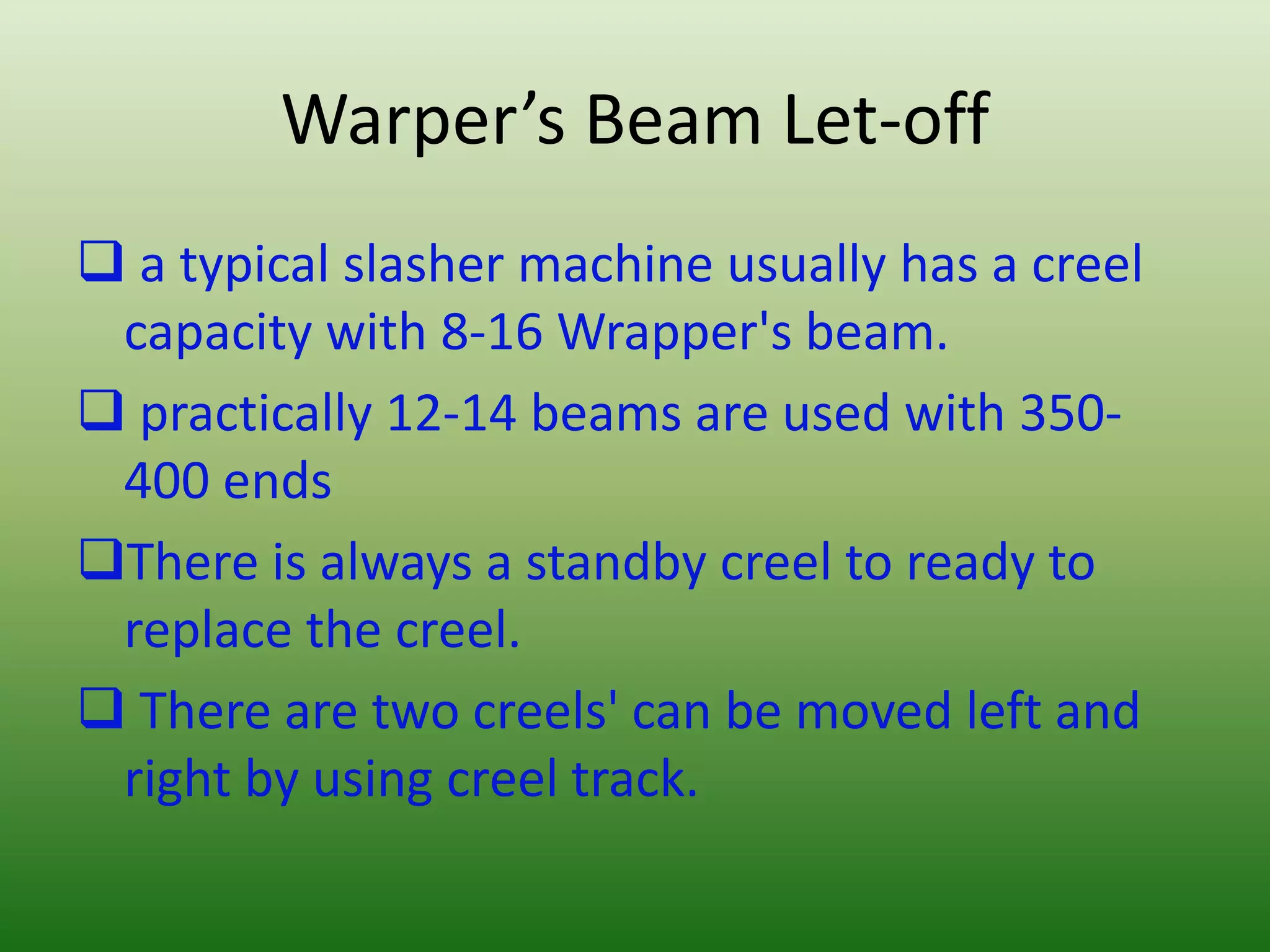 Slasher dyeing machine | PPTX