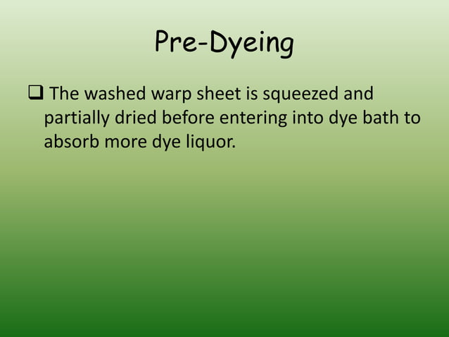 Slasher dyeing machine | PPTX | Needlework | Arts and Crafts