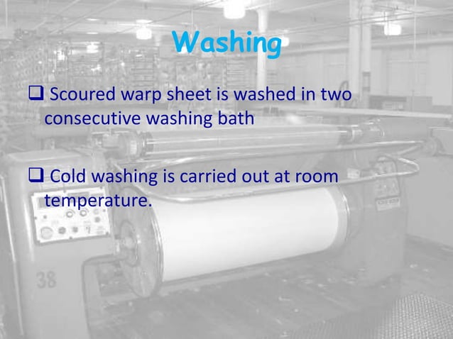 Slasher dyeing machine | PPTX | Needlework | Arts and Crafts