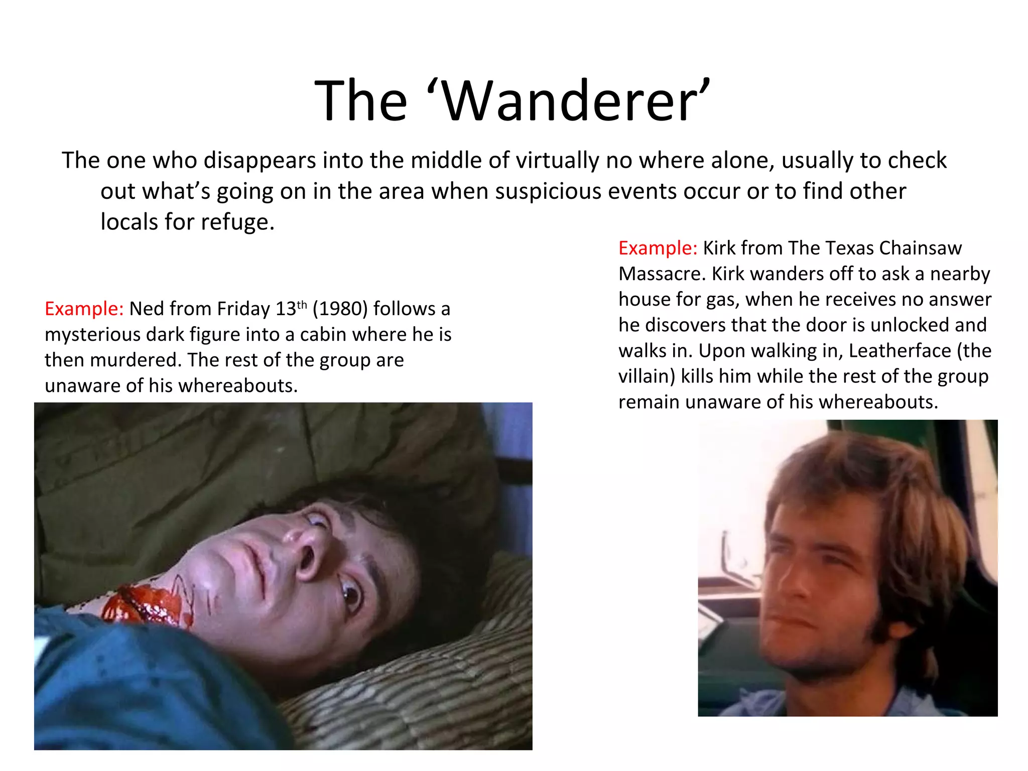 Slasher Characters in Horror | PPT