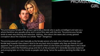 Research of slasher movie tropes | PPT