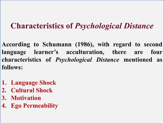 John Schumann's Acculturation Model | PPTX