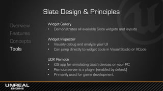 East Coast DevCon 2014: The Slate UI Framework - Architecture & Tools | PPTX