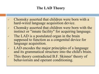 Second Language Acquisition Theories | PPTX