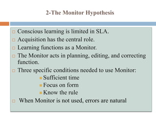 Second Language Acquisition Theories | PPTX