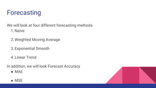 Basic Business Forecasting | PPT