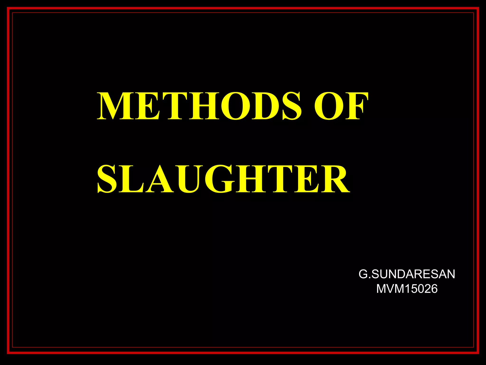Slaughter | PPT