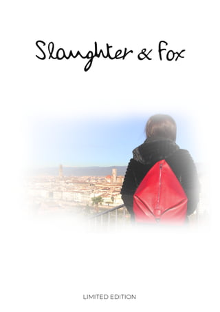 Slaughter & fox made in italy bags lookbook r1 | PDF