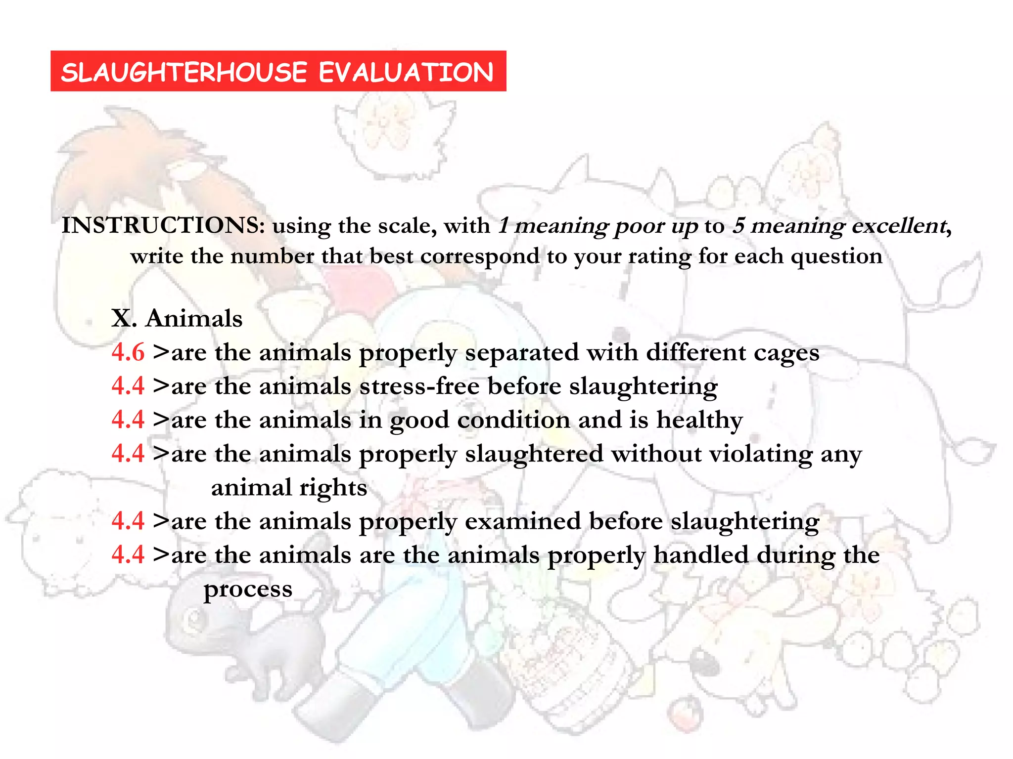 Slaughterhouse Evaluation | PPT