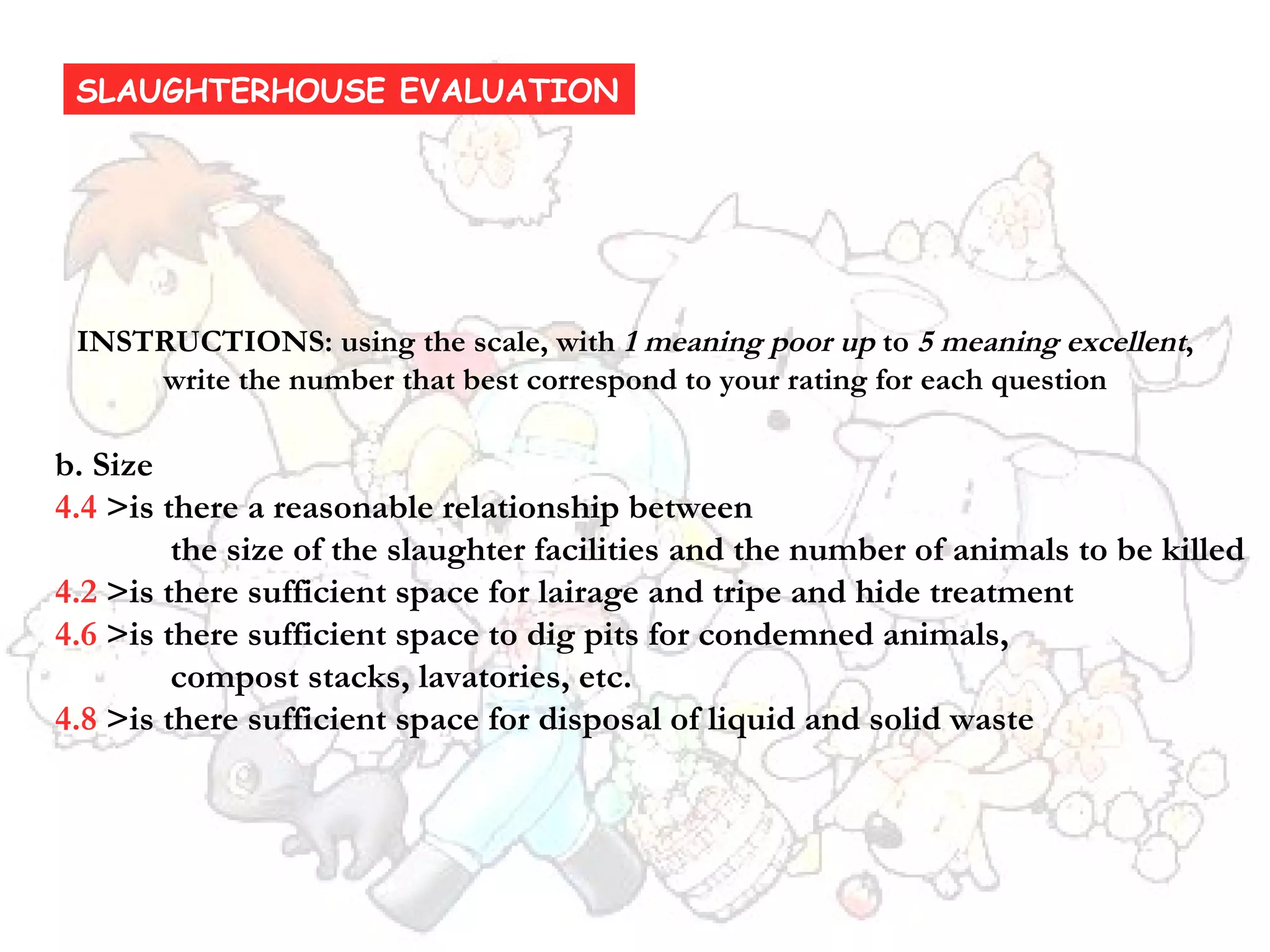 Slaughterhouse Evaluation | PPT