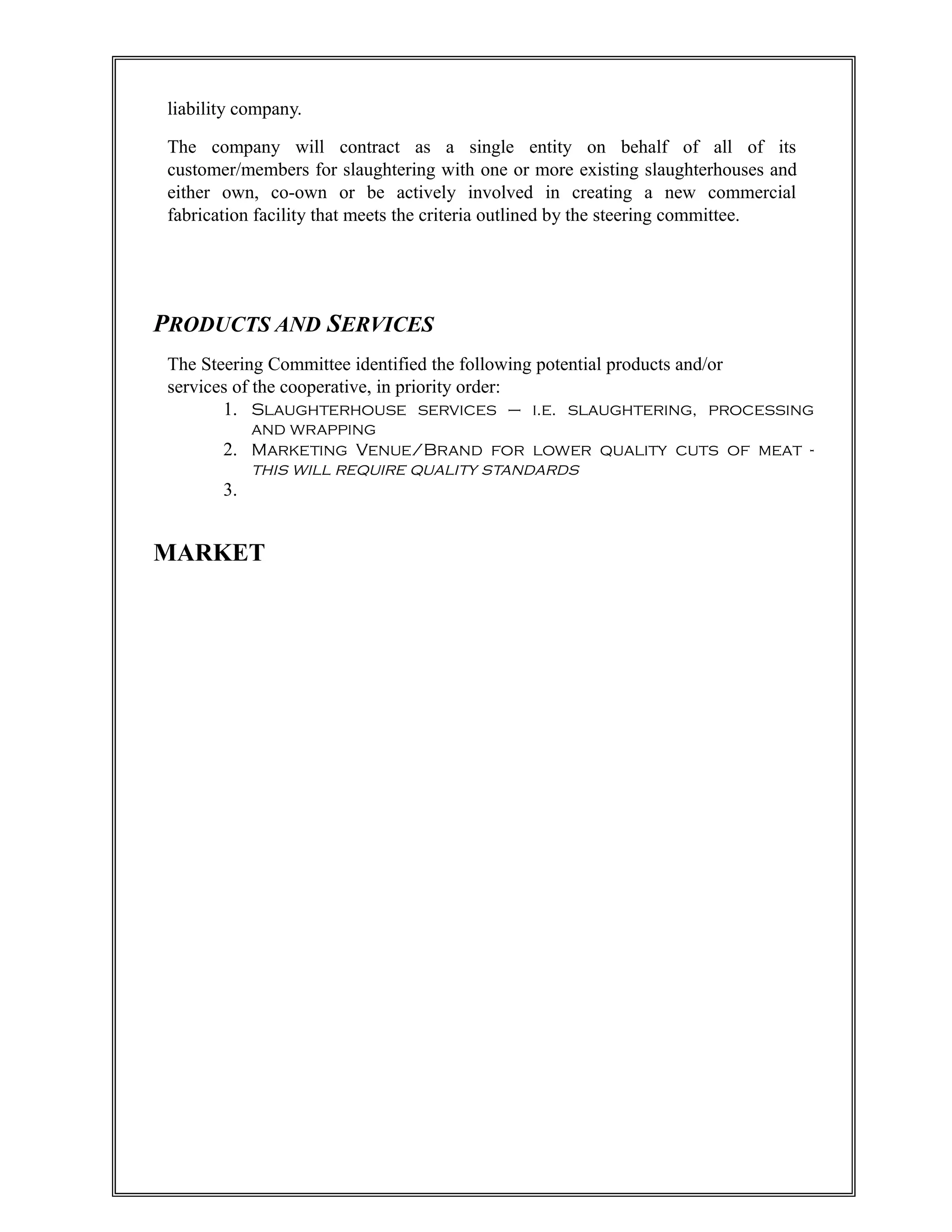 Slaughter-house feasibility report | RTF