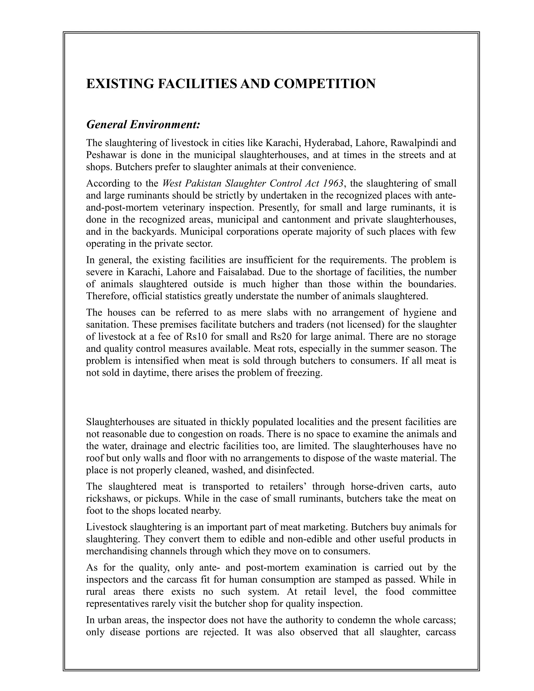 Slaughter-house feasibility report | RTF