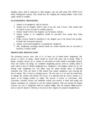 Slaughter house policy | DOCX