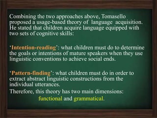SLA and usage based theory | PPTX