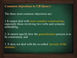 SLA and usage based theory | PPTX | Family and Relationships