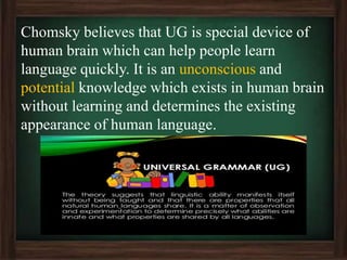 SLA and usage based theory | PPTX | Family and Relationships