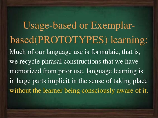 SLA and usage based theory