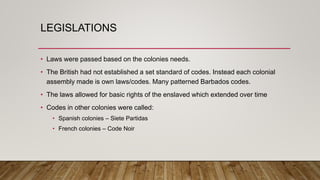 Slave codes controlling the enslaved | PPSX