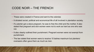 Slave codes controlling the enslaved | PPSX