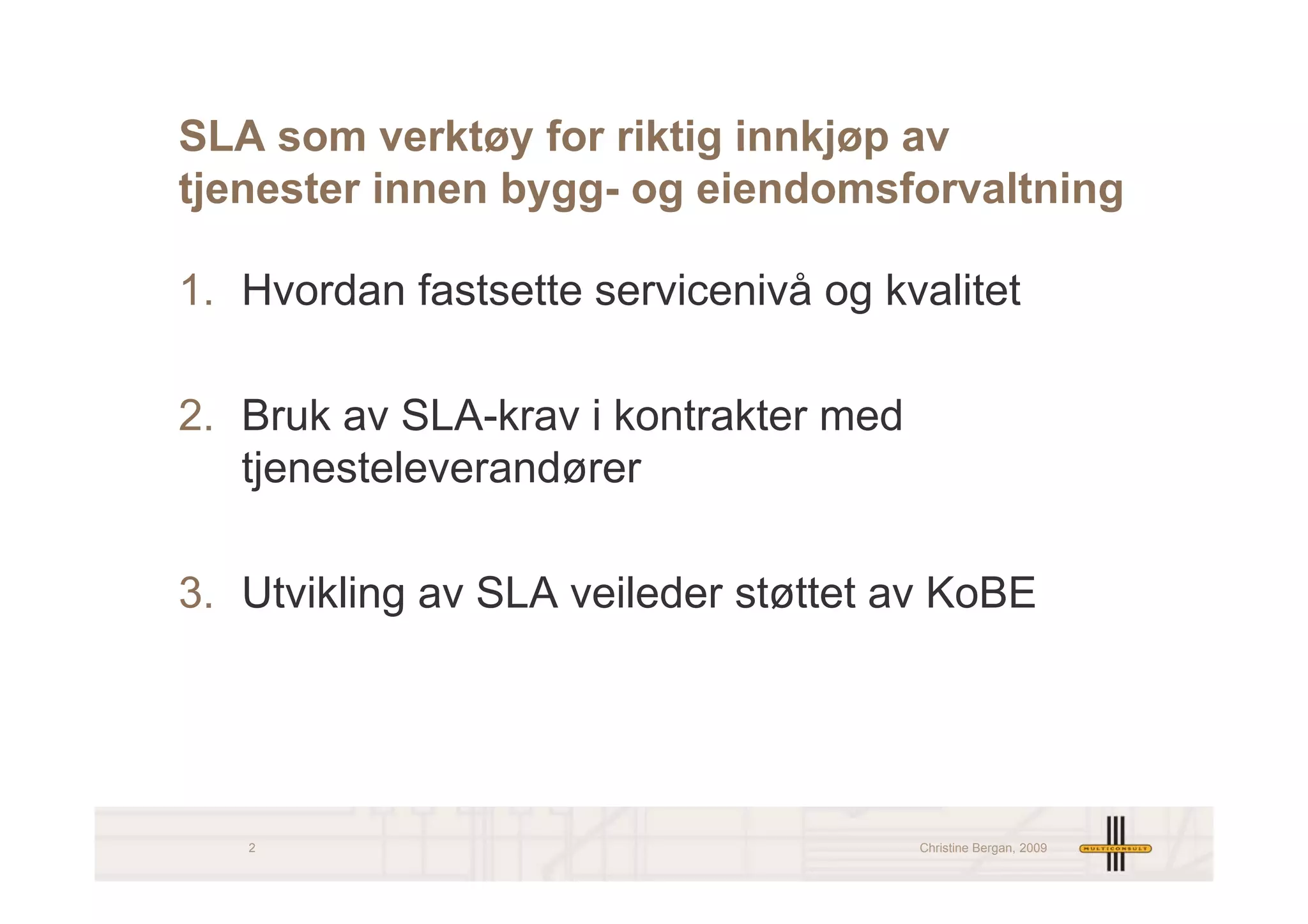 Sla Veileder Ppt | PDF