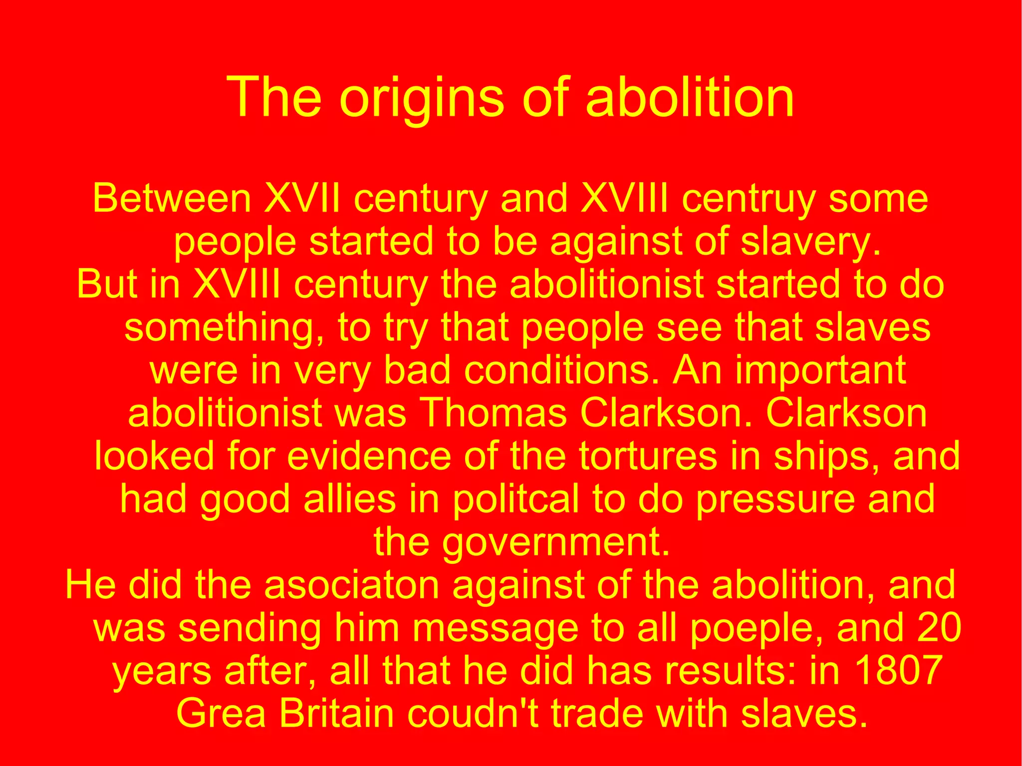 Slavery abolition | PPT