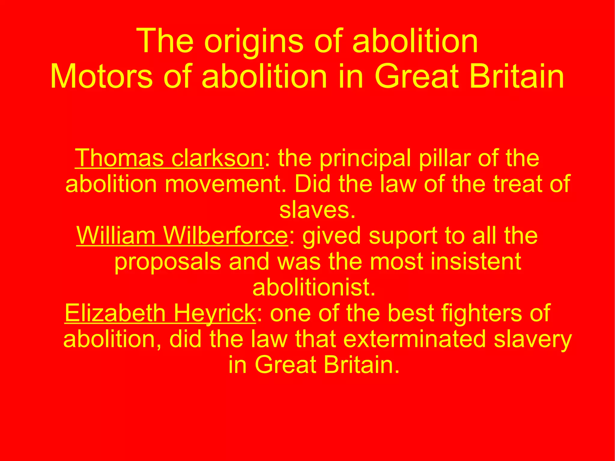 Slavery abolition | PPT
