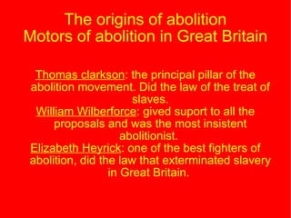 Slavery abolition | PPT