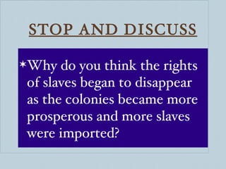 Unit 4, Lesson 6: Slavery | PPT | Crime & Harmful Acts to Individuals ...