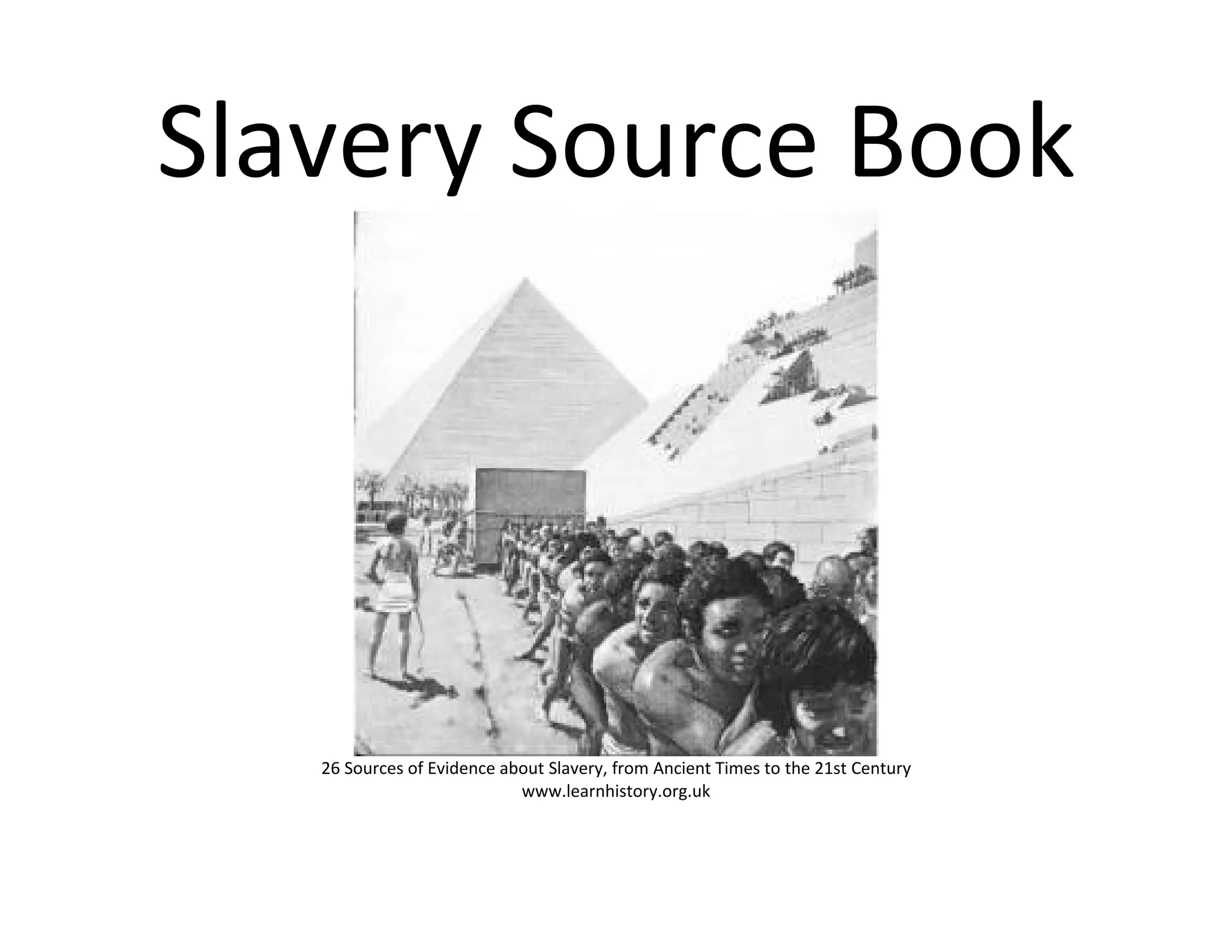 Slavery Source Book | PPT