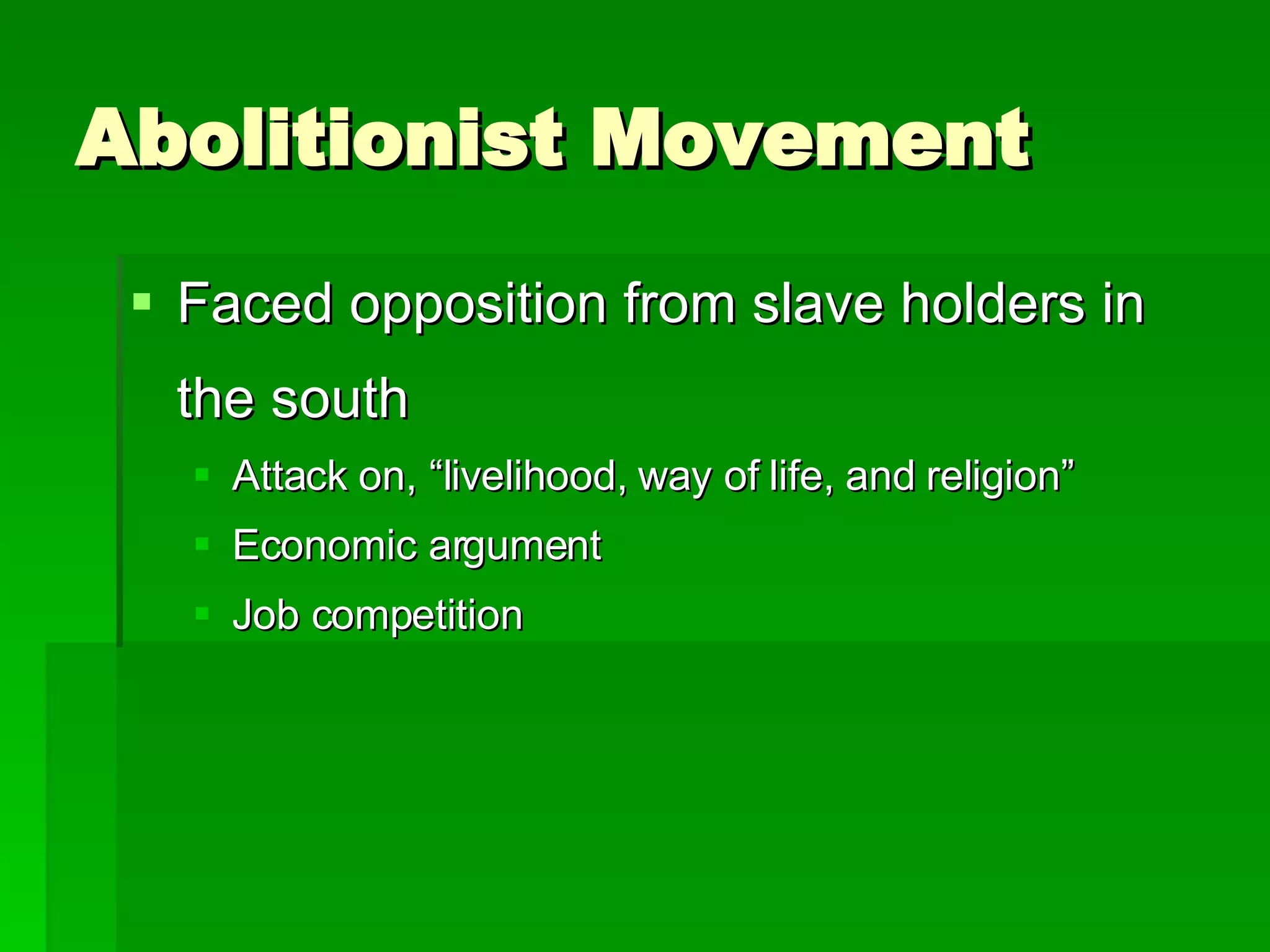 Slavery And Abolition Power Point | PPT