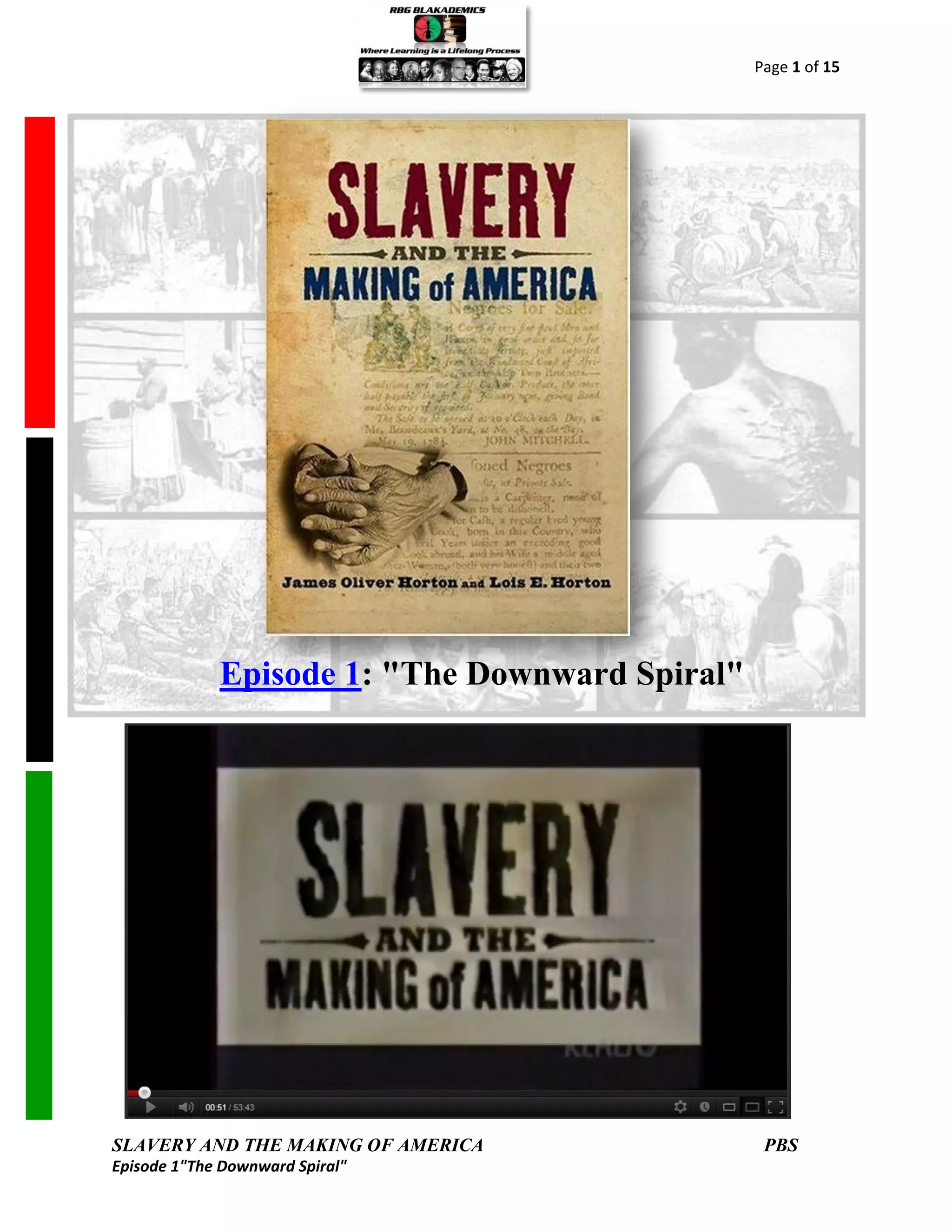 Slavery and the making of america, pbs | PDF