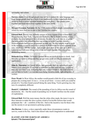 Slavery and the making of america, pbs | PDF