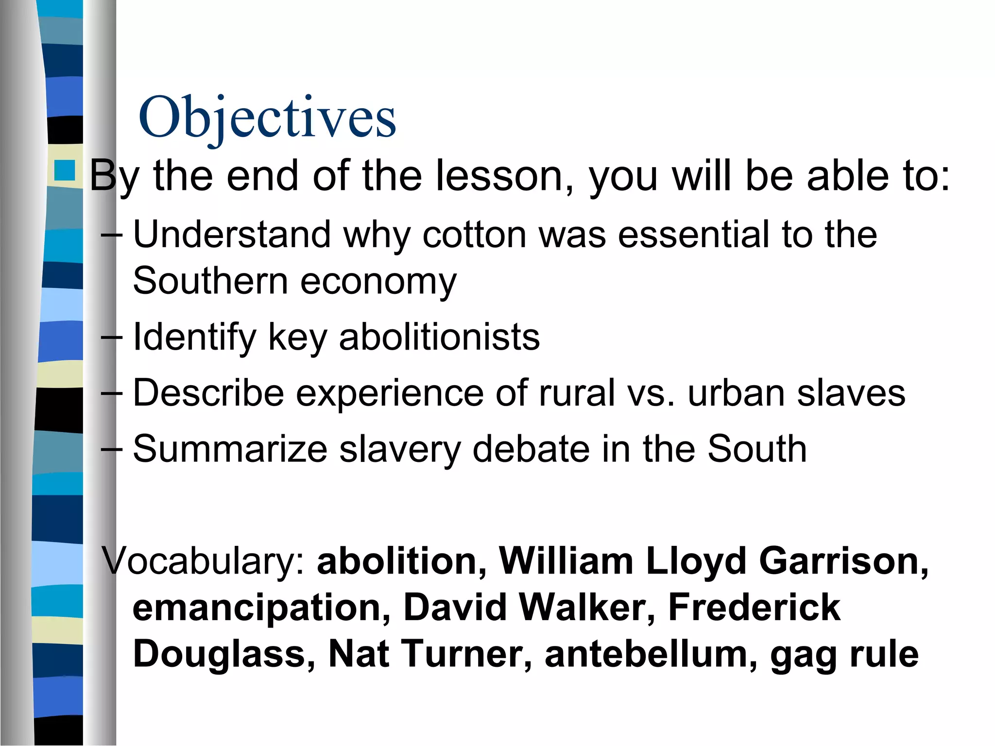 Slavery cotton ppt section 8 2 updated | PPT