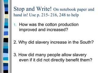 Slavery cotton ppt section 8 2 updated | PPT | Crime & Harmful Acts to ...