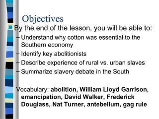 Slavery cotton ppt section 8 2 updated | PPT | Crime & Harmful Acts to ...