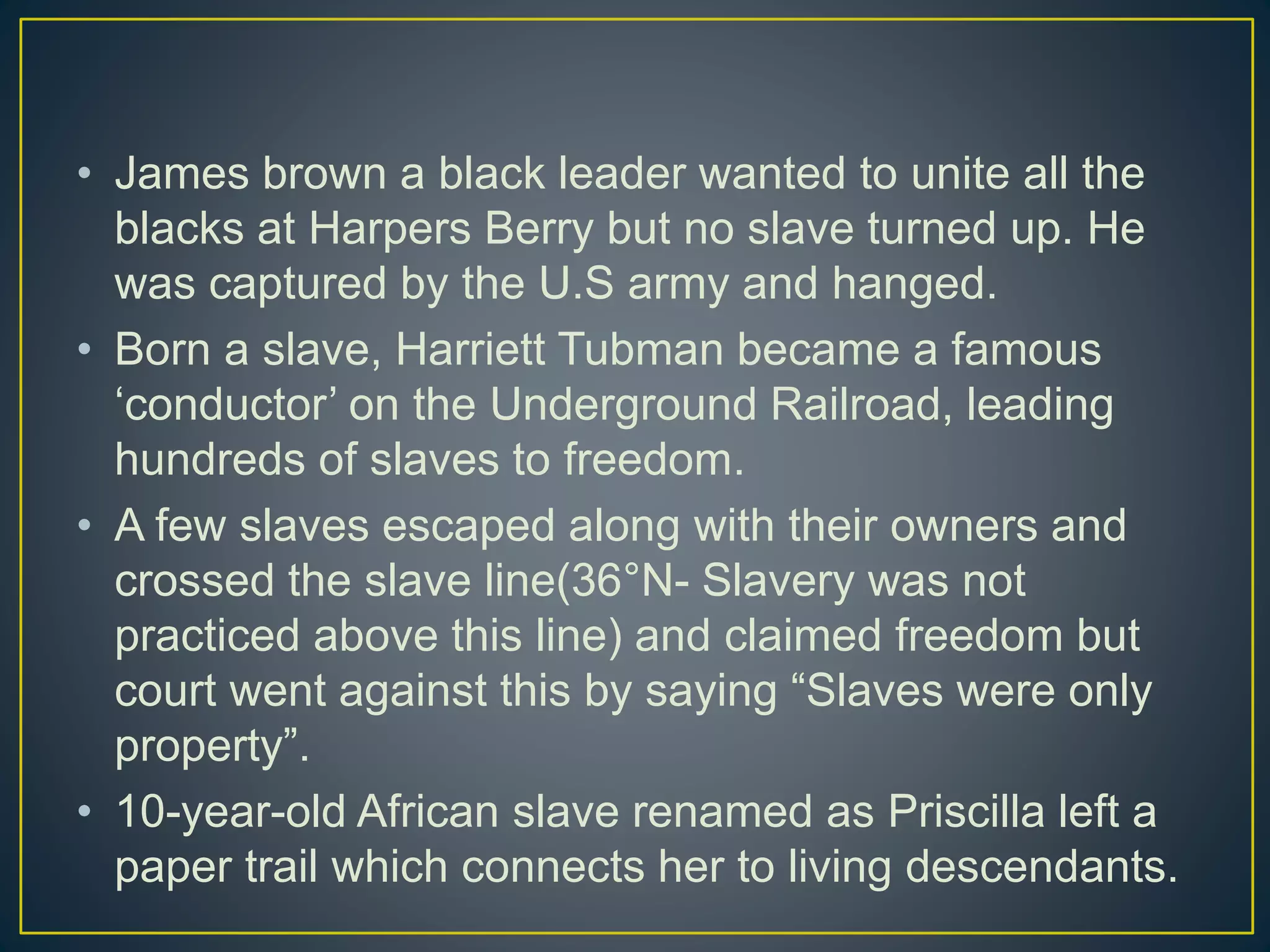 Slavery HW assignment | PPSX | Crime & Harmful Acts to Individuals ...