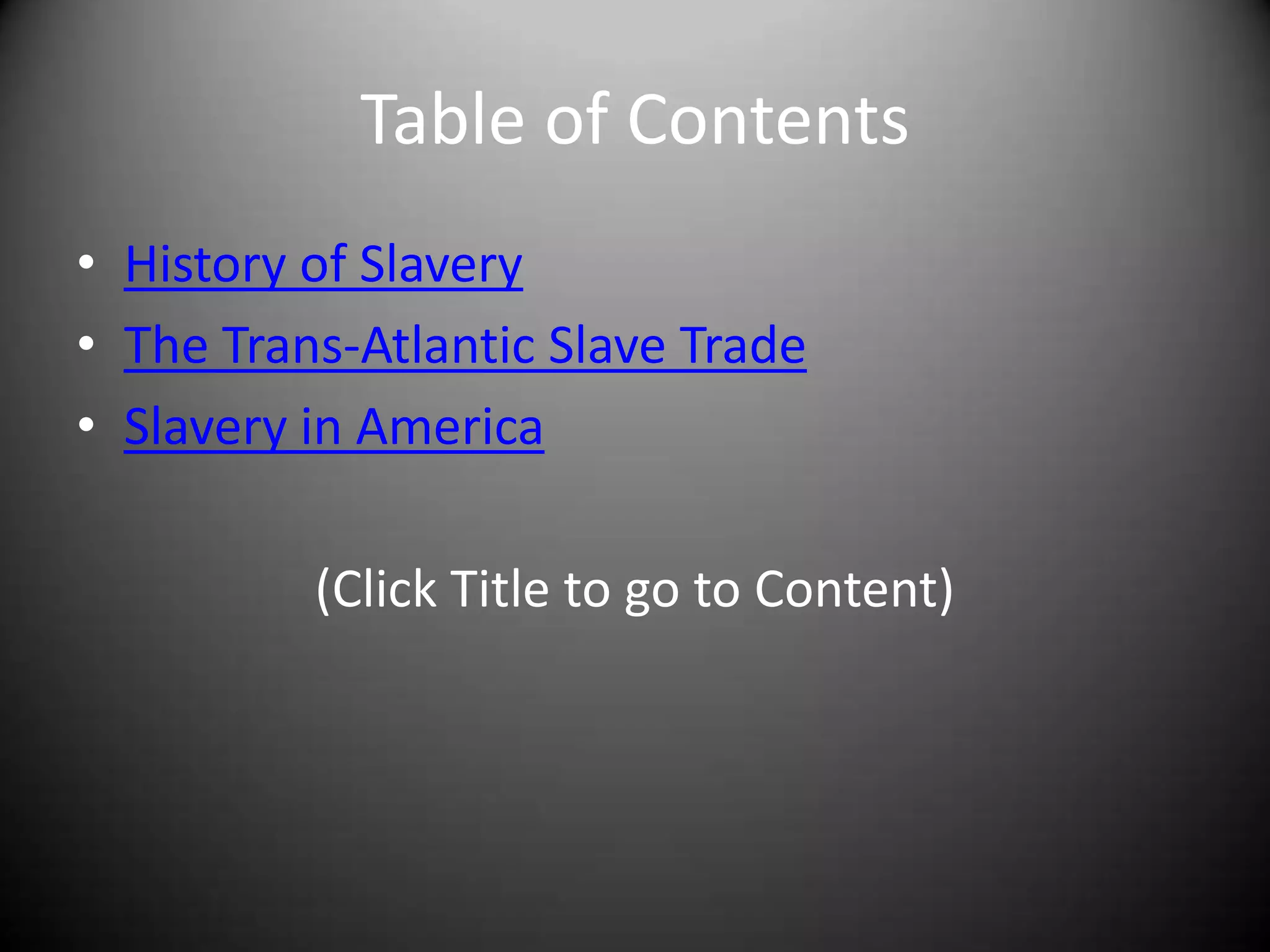 Slavery in america | PPTX