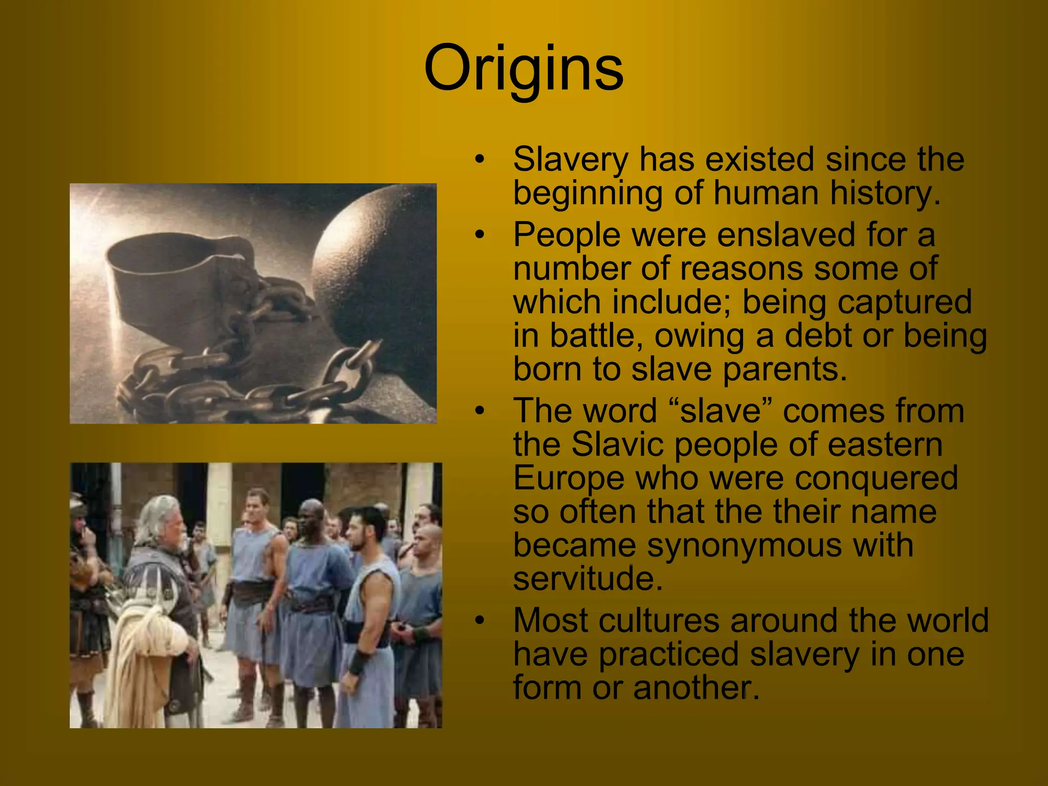 Power point about Slavery In America 1609-186 | PPT