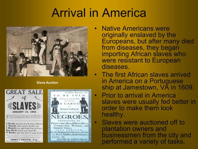 Power point about Slavery In America 1609-186 | PPT